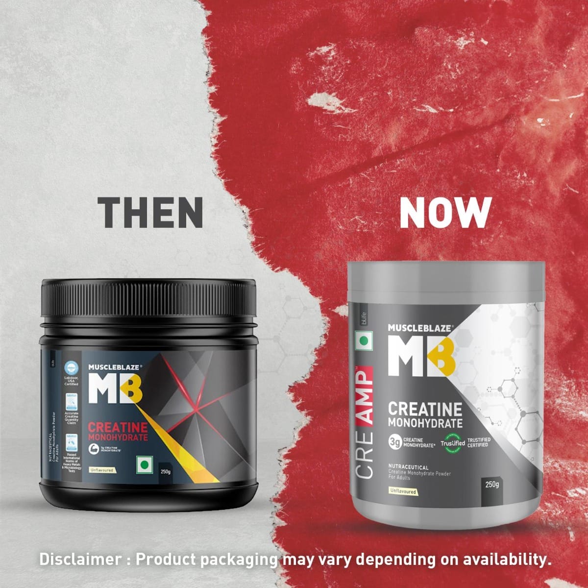 MuscleBlaze MB Creatine Monohydrate 250g | 83 Servings | Unflavoured ...