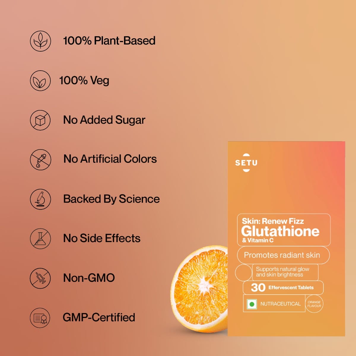 Setu Skin Renew Glutathione 500 Mg With Vitamin C, Supports ...
