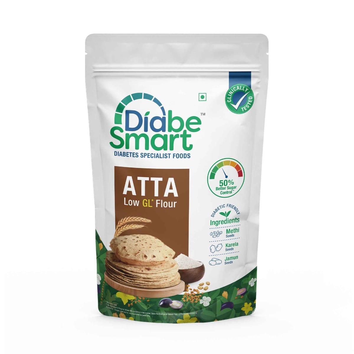 DiabeSmart Diabetic Atta | 50% Better Blood Sugar Control | Tested on ...