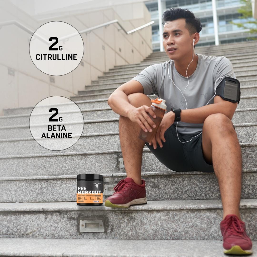 Bolt Nutrition Pre Workout Supplement With Caffeine, Citrulline Malate ...