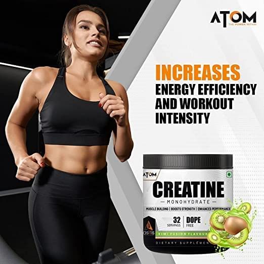 AS-IT-IS ATOM Creatine Monohydrate 100g | Blue razz | 32 Servings ...