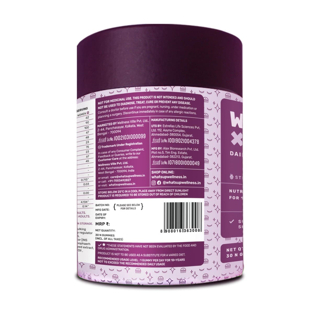 What's Up Beauty Gummies For Hair, Skin and Nails