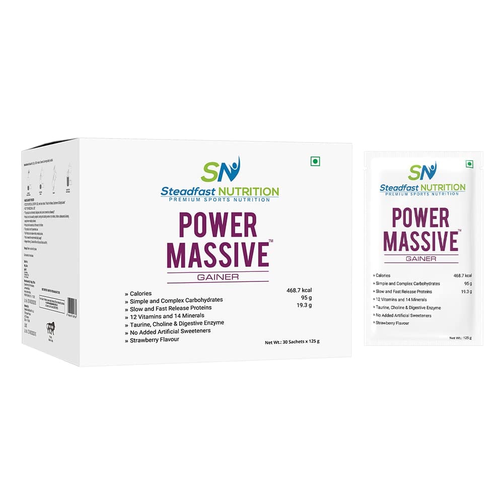 Steadfast Nutrition Power Massive |Mass Gainer for Men| Protein Powder ...