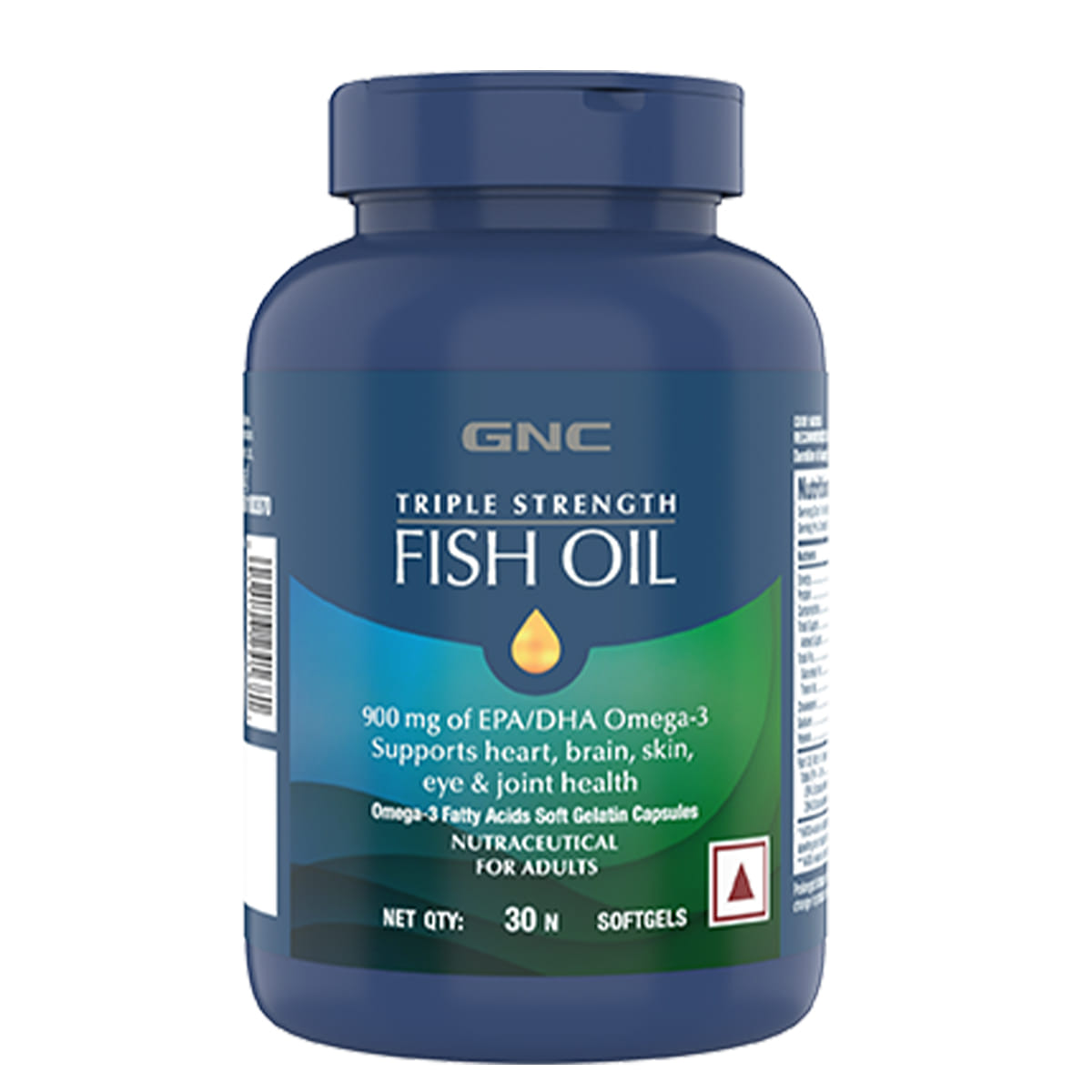 GNC Triple Strength Fish Oil Omega 3 Capsules for Men & Women | 900mg ...