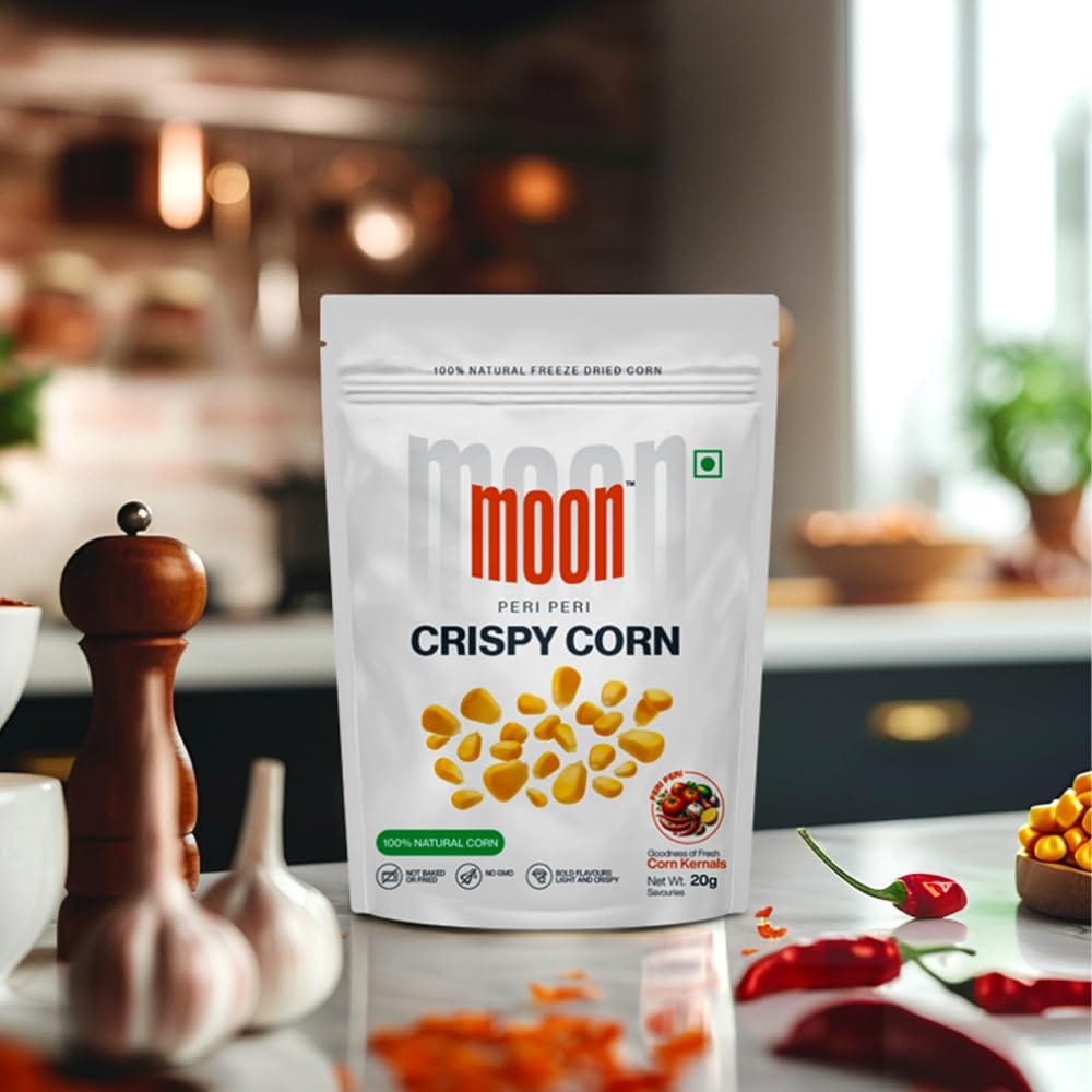 Moon Peri Peri Crispy Corn Pack of 05 100g ( 20g X 5)