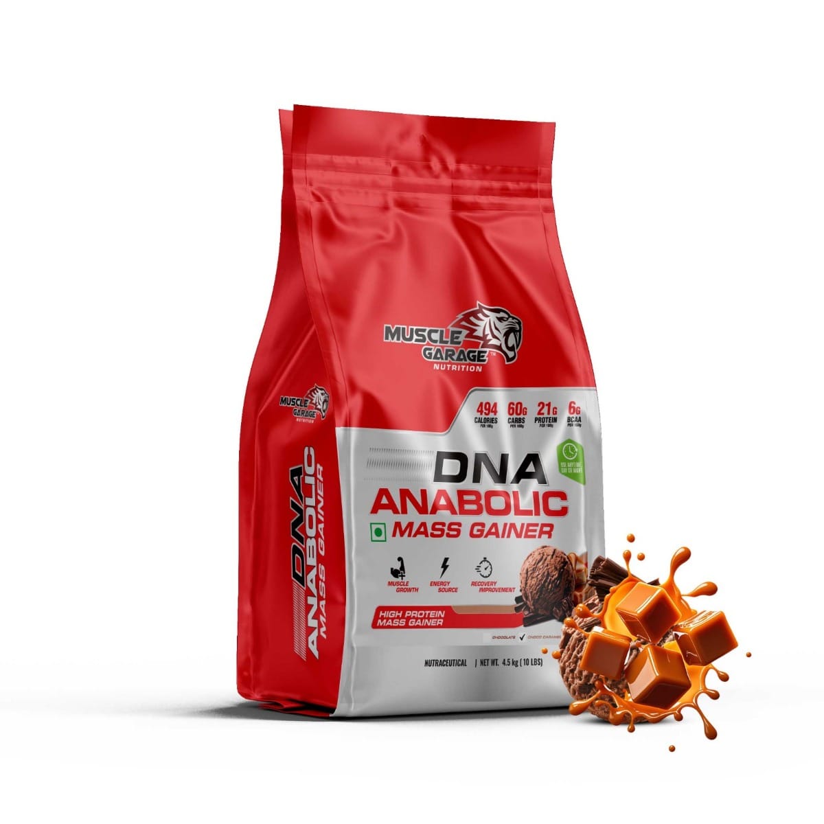 Muscle Garage DNA Anabolic Mass Gainer Muscle Growth & Recovery| 4.5 Kg ...
