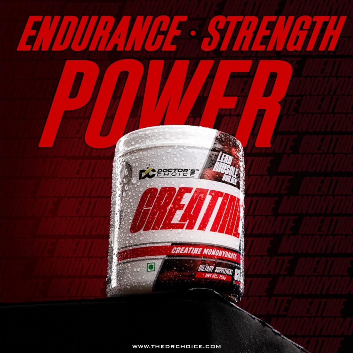 DC DOCTOR'S CHOICE Creatine Monohydrate, Highest Grade, Fast Dissolving ...