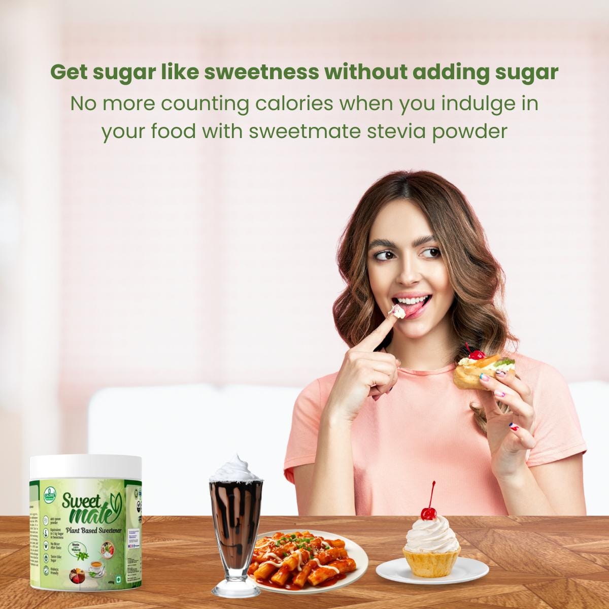 Sweetmate Stevia Powder - Jar Pack | Sugar Free Stevia Natural ...