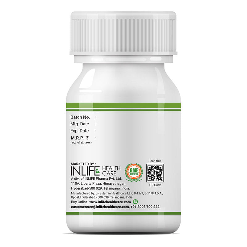 INLIFE Tulsi (Tulasi) Extract Holy Basil Supplement Natural Immunity ...