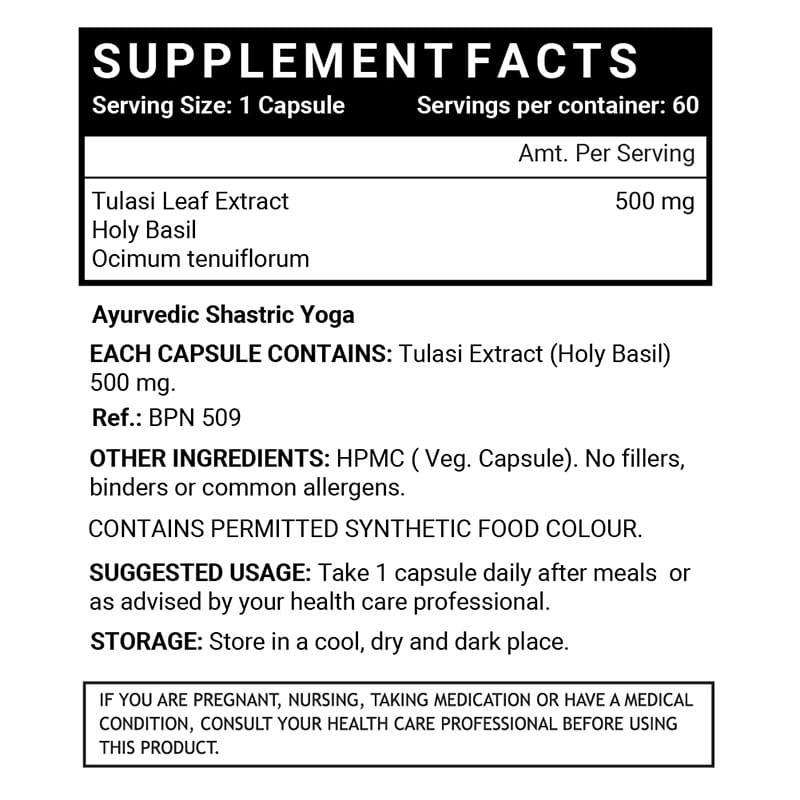 INLIFE Tulsi (Tulasi) Extract Holy Basil Supplement Natural Immunity ...