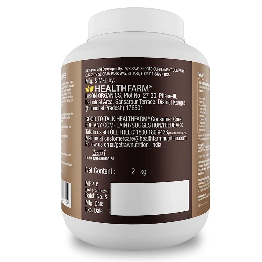 HEALTHFARM RAW CBUM Itholate Whey Protein Powder | Naturally Flavored ...