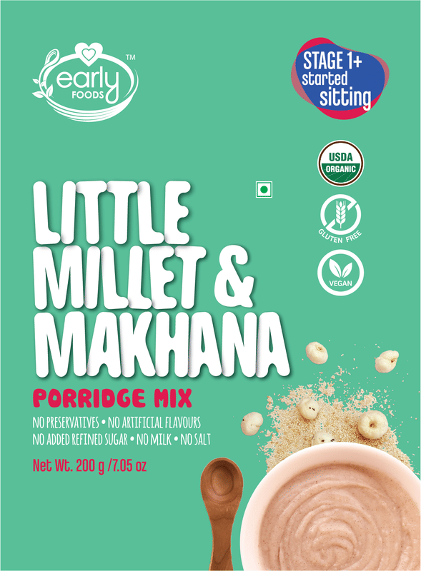 Early Foods Organic Little Millet & Makhana Porridge Mix, 200g