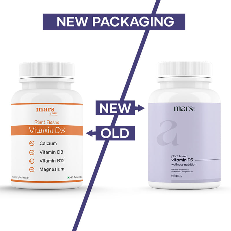 Mars by GHC Calcium Vitamin D3 Tablets for Men (60N - Pack of 1)