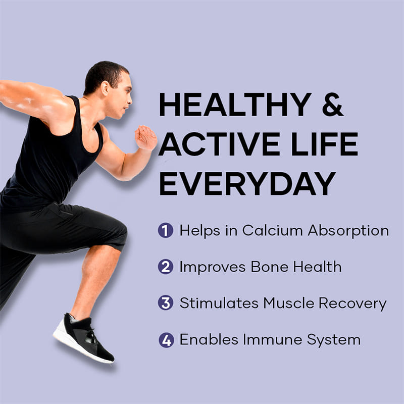 Mars by GHC Calcium Vitamin D3 Tablets for Men (60N - Pack of 1)