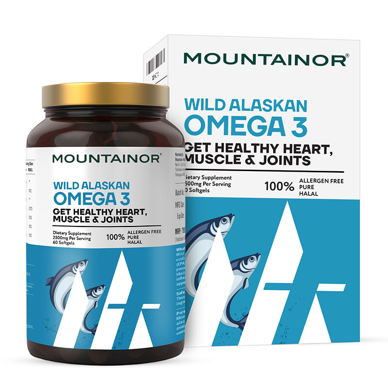 MOUNTAINOR Deep Sea Omega 3 Fish Oil 2500MG of Wild Alaska Max Strength ...