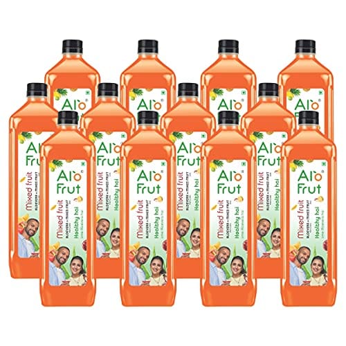 Alo Frut Mixed Fruit Aloevera Juice.