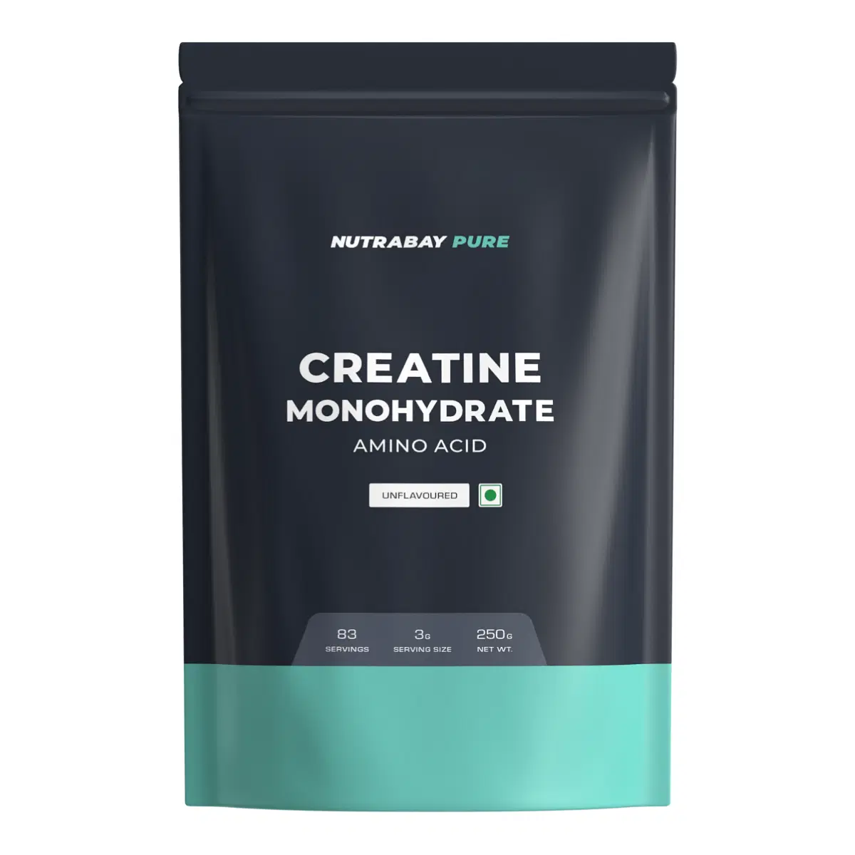Nutrabay Pure Micronised Creatine Monohydrate 250g Unflavoured 83