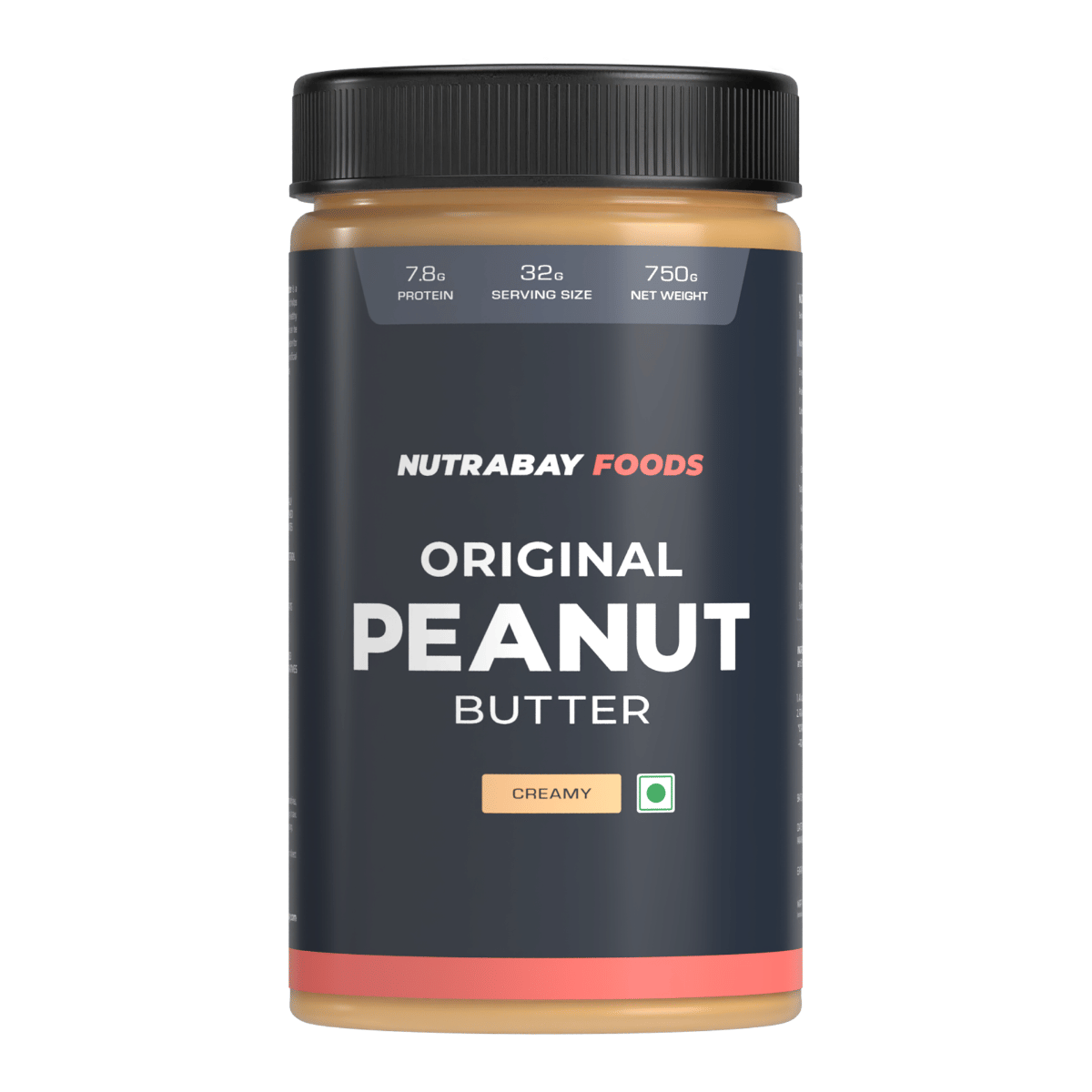 Nutrabay Foods Original Peanut Butter (Creamy) - 750G | 100% Roasted ...