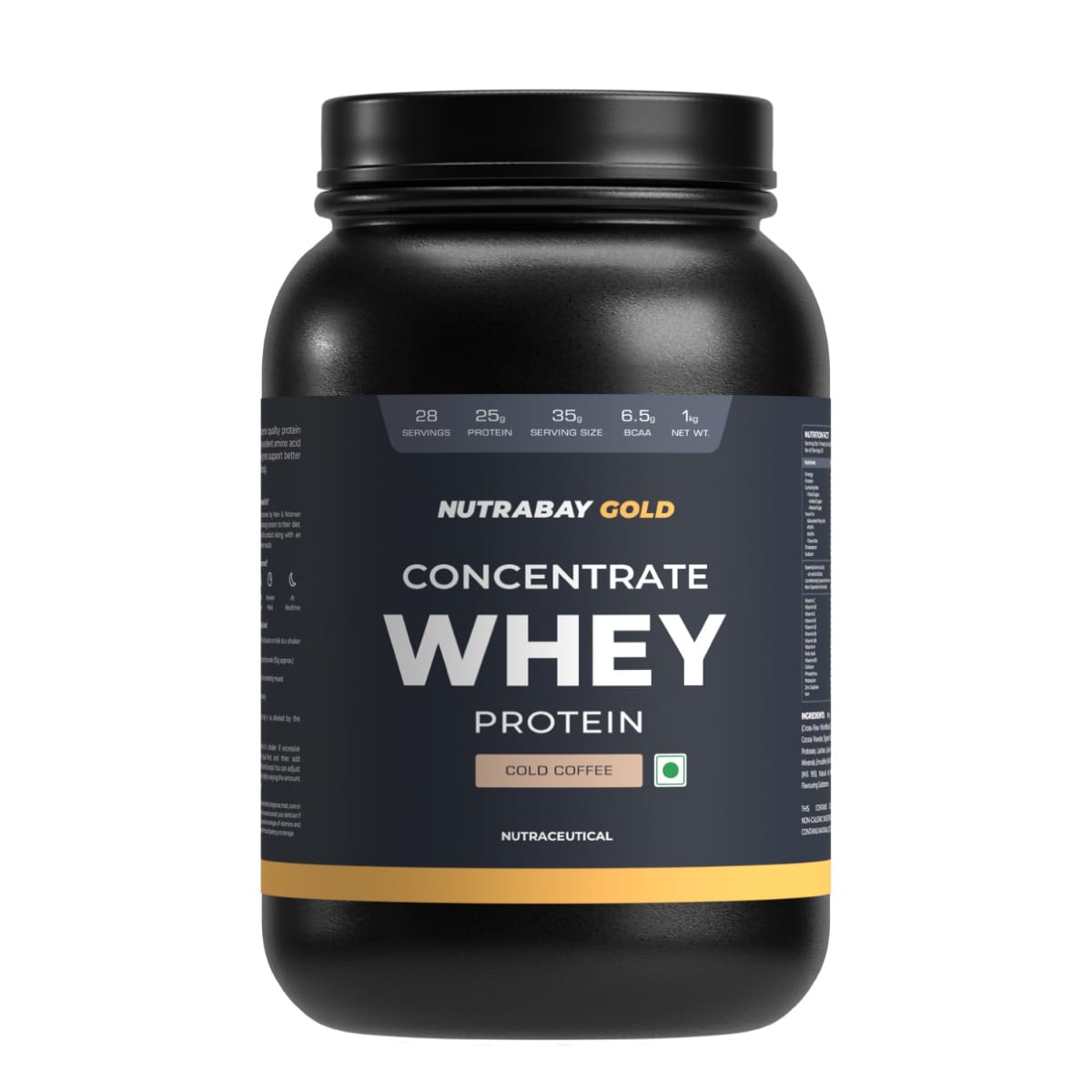Nutrabay Gold 100% Whey Protein Concentrate with Digestive Enzymes ...