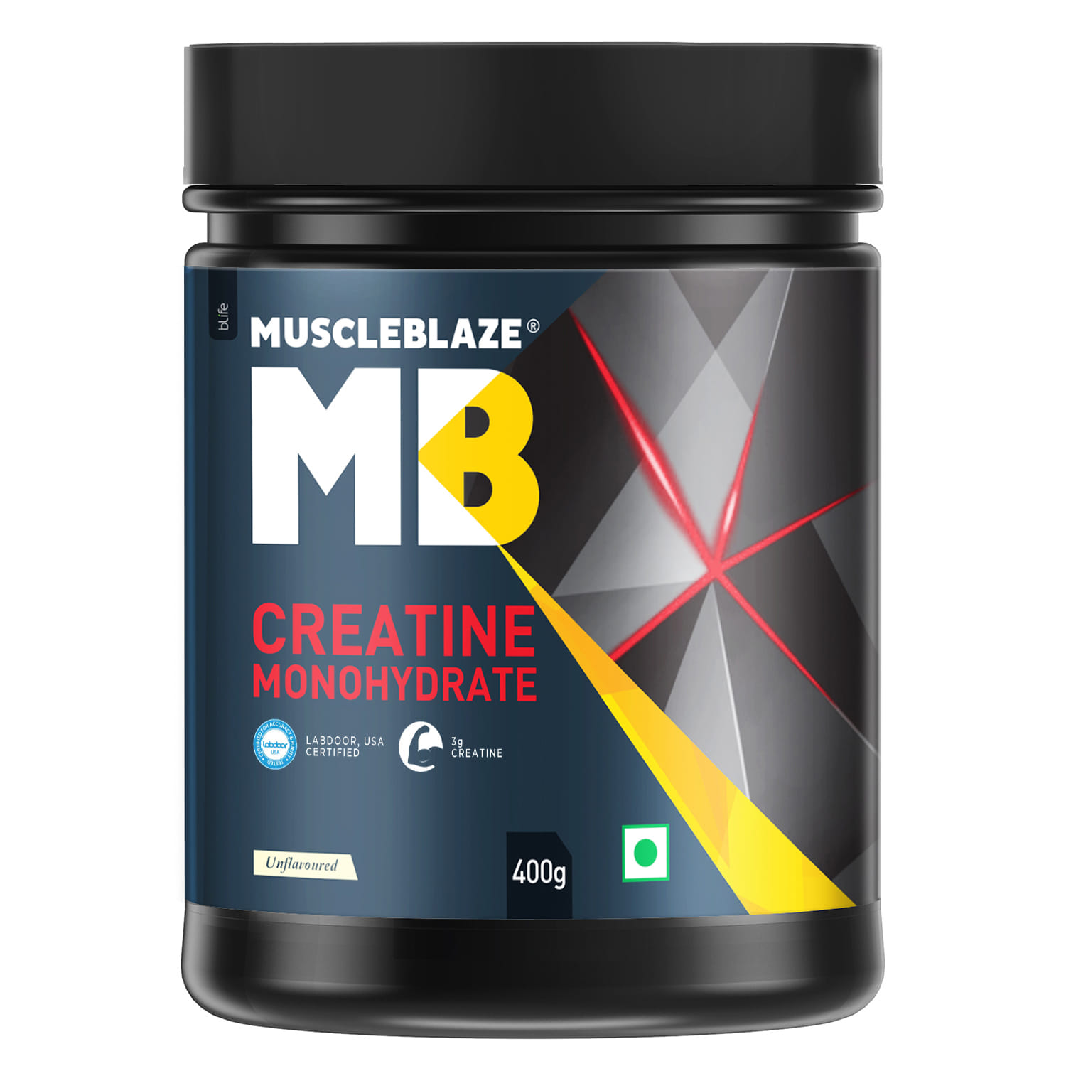 MuscleBlaze MB Creatine Monohydrate, India's Only Labdoor USA Certified ...