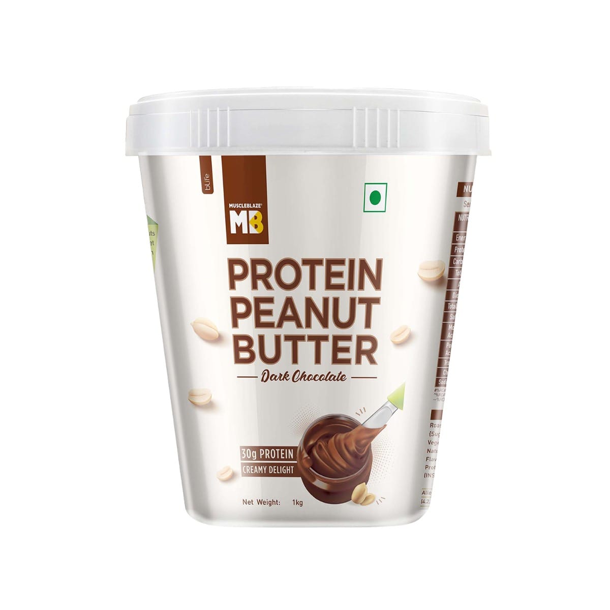 MuscleBlaze MB High Protein Peanut Butter with Pea Protein & Whey ...