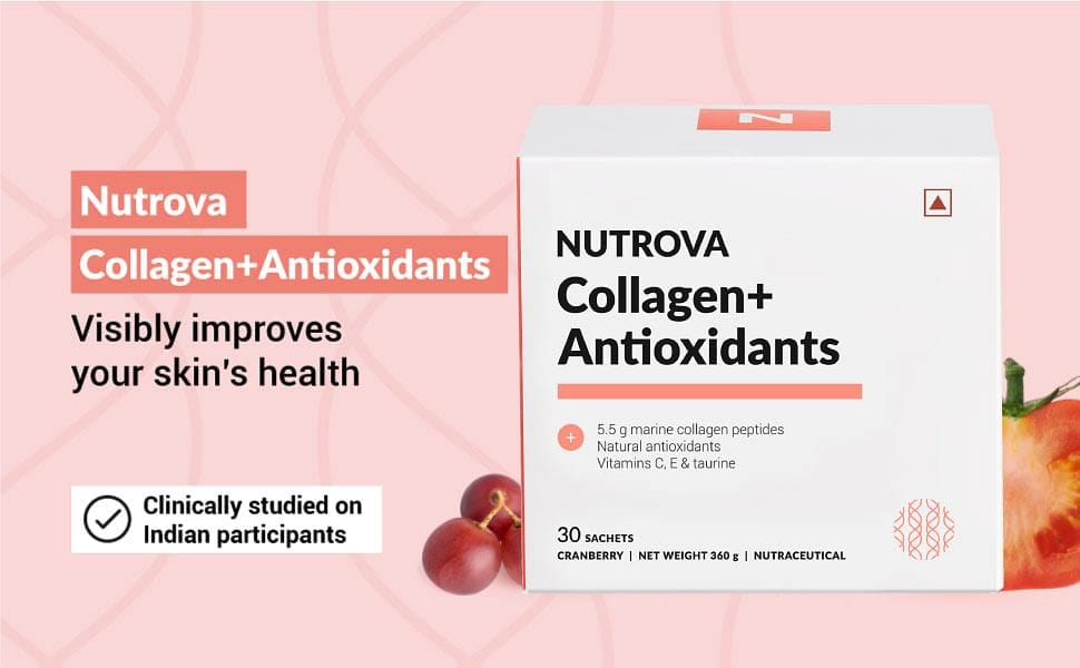 Youthful Skin Glow | Nutrova Collagen & Antioxidants + PLIX Skin Glow ...