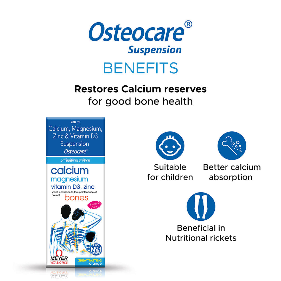 Osteocare Calcium Magnesium Zinc & Vitamin D3 Suspension