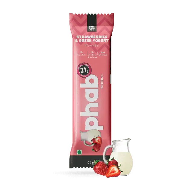 Phab Protein Bar - Strawberries & Greek Yogurt - 65gms