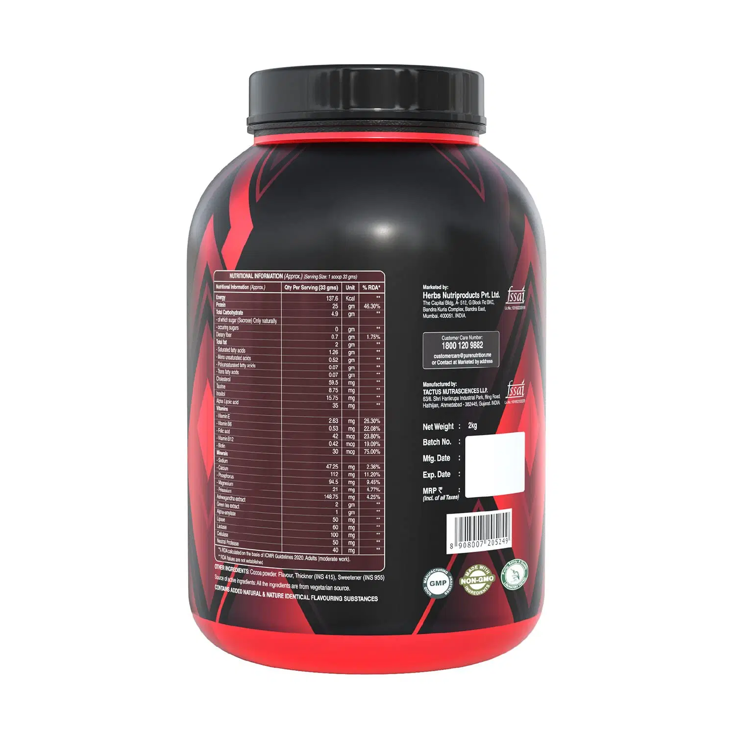 Himalayan Organics Nitric Oxide Supplement 60 Veg Capsules & Pure ...