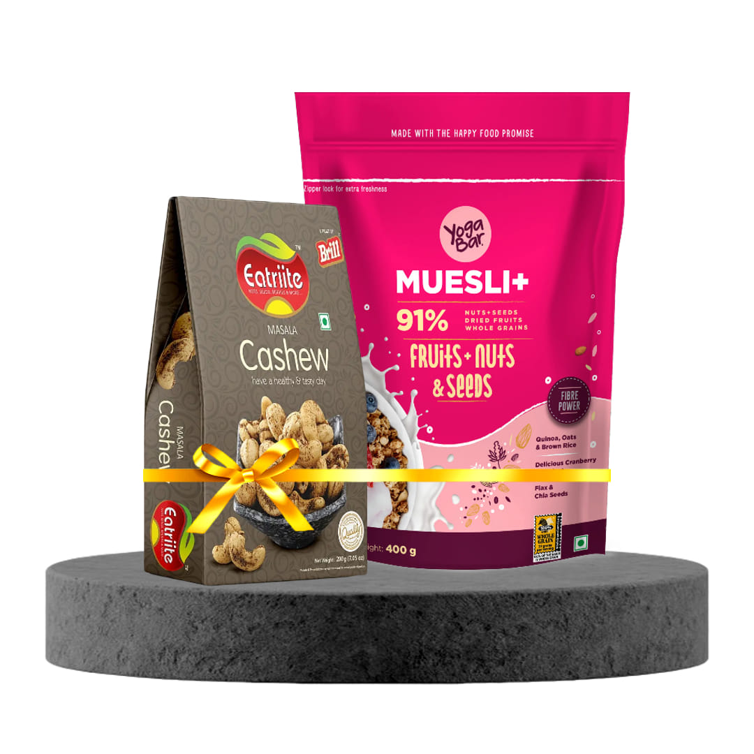 Healthy Snack and Breakfast Cereal Mix (Eatriite Roasted Masala Cashews ...