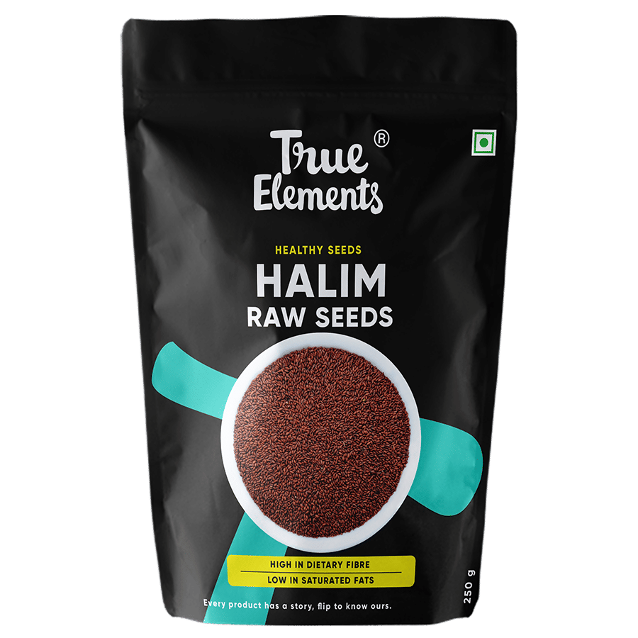 True Elements Halim Seeds 250 g - Non GMO Aliv Seeds | Rich in Fibre ...