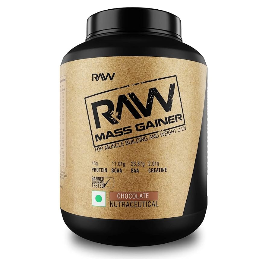 HEALTHFARM RAW Mass Gainer Powder For Muscle Building and Weight Gain ...