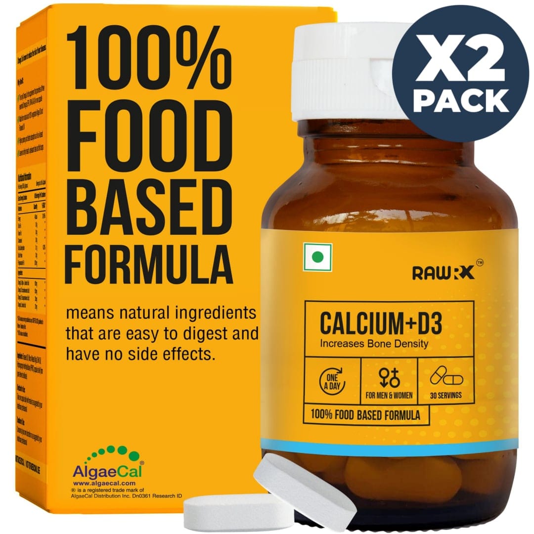 RawRX Calcium and Vitamin D3 Tablet with Vitamin C, Magnesium and Zinc ...