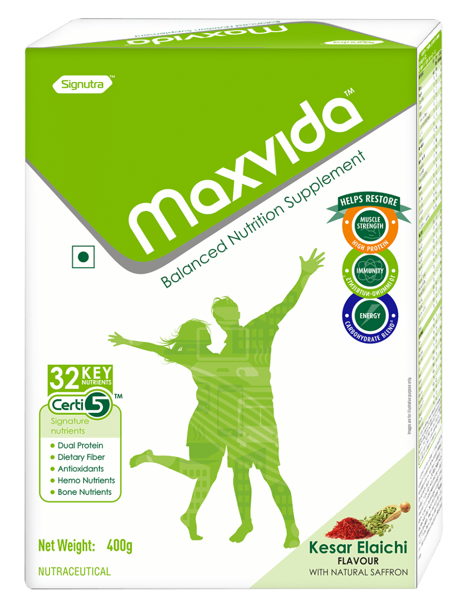 Maxvida Balanced Nutrition Supplement for Adults - BIB (Kesar Elaichi ...