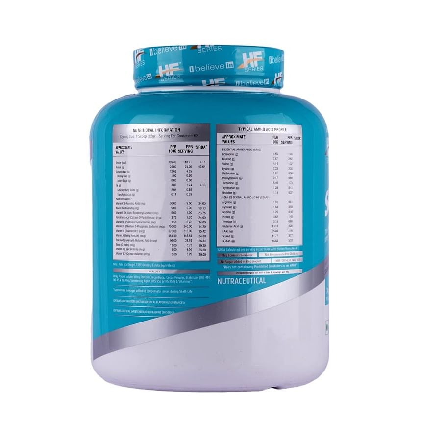 HF Series Signature Whey protein Powder|With added EAA and Glutamine|62 ...