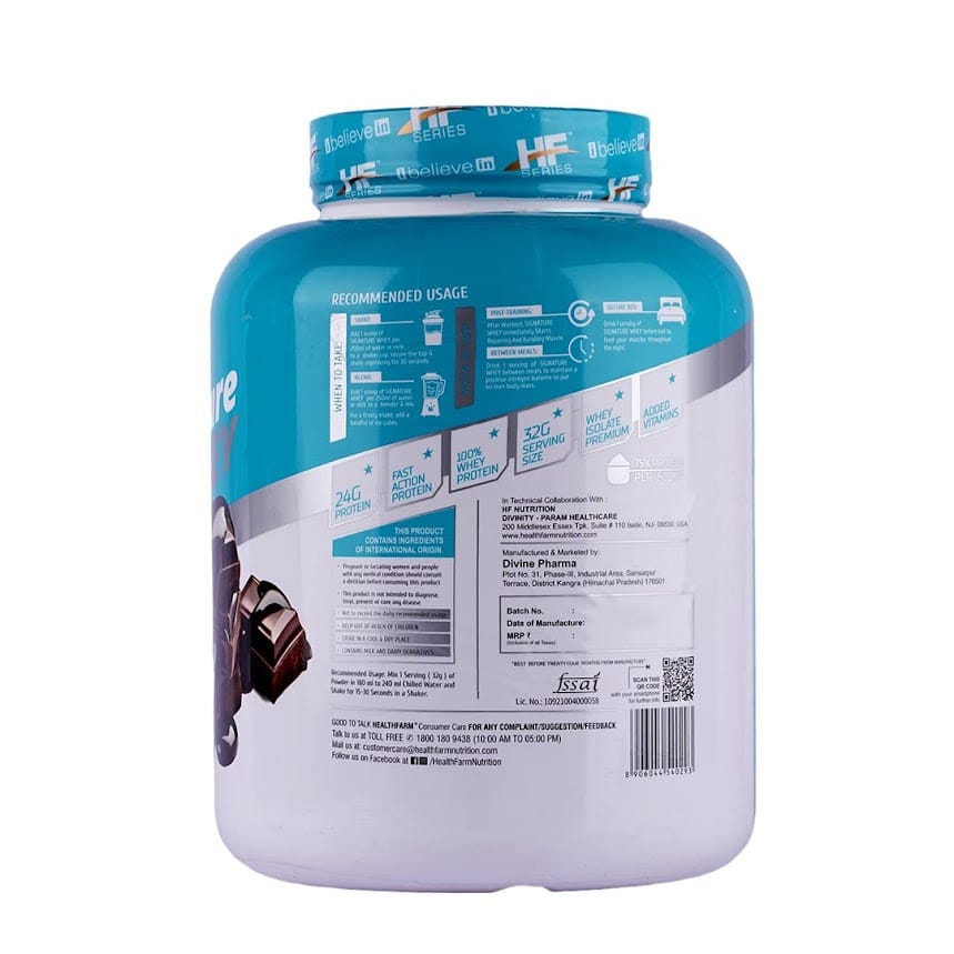 HF Series Signature Whey protein Powder|With added EAA and Glutamine|62 ...