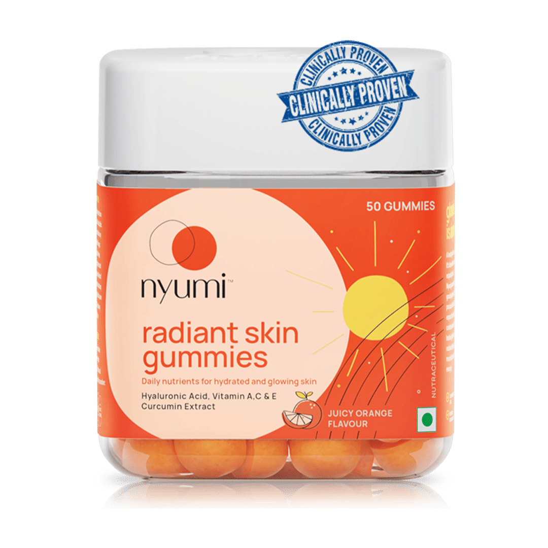 Nyumi Radiant Skin Gummies | For Hydrated, Glowing & Youthful Skin | 30 ...