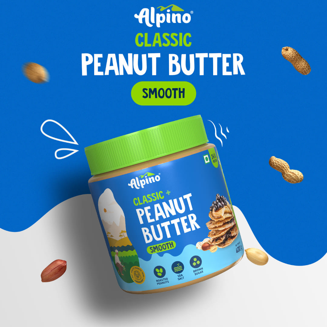 Alpino Classic+ Peanut Butter Smooth | 24% Protein | Made with Roasted ...