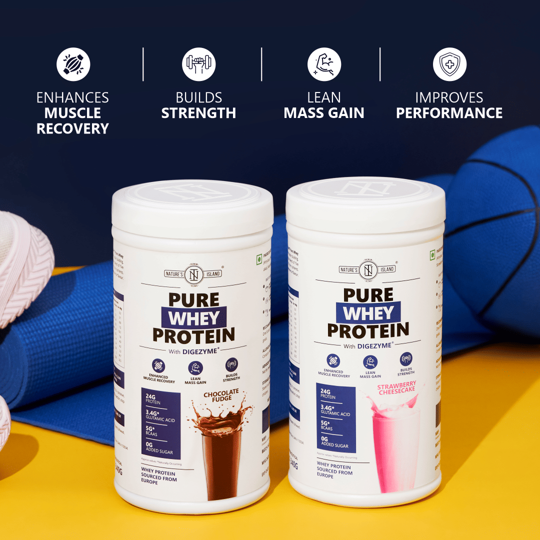 Natures Island Pure Whey Protein With Digezyme ® |European Whey, High ...