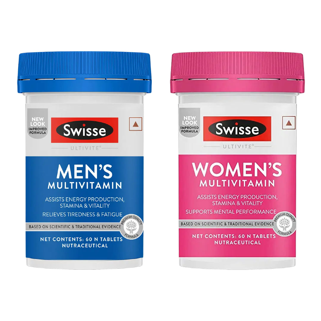 Swisse Multivitamins Combo - Mens Multivitamin (60 tablets) & Womens ...