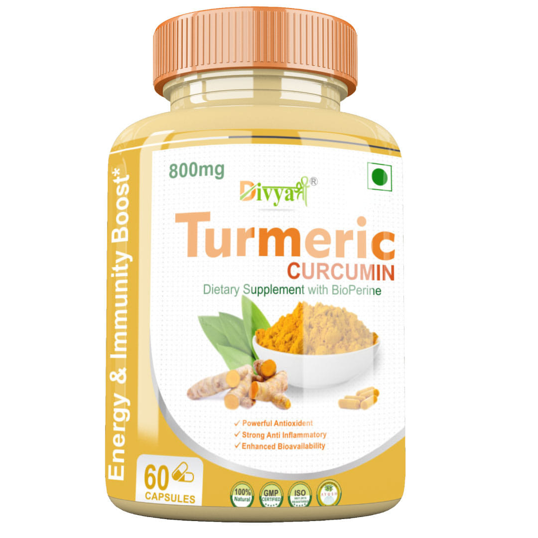 Divya Shree Turmeric (Curcumin) Capsule Pure Turmeric | Powerful ...