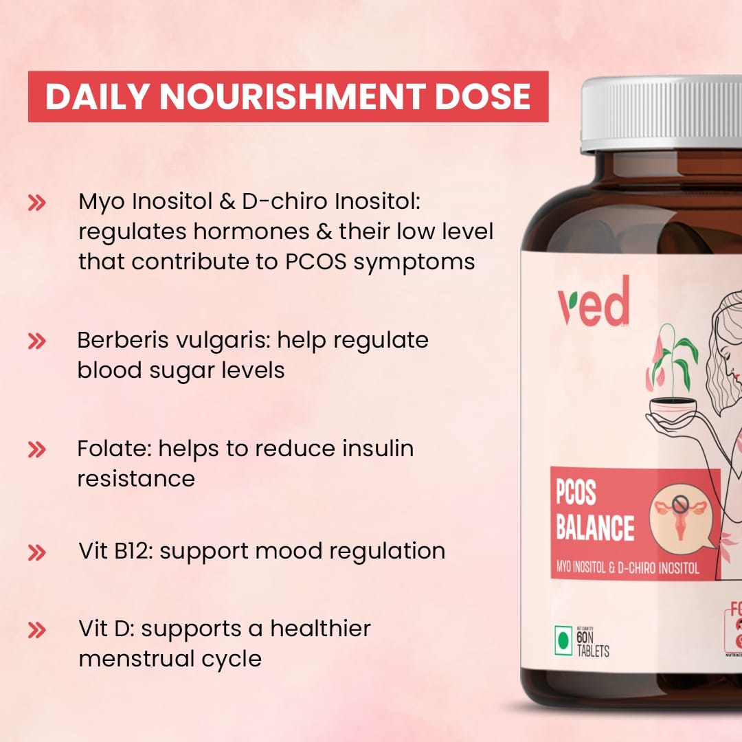 VEDayu PCOS Supplement - 40:1 Ratio 2000mg Myo-Inositol to 50mg D-Chiro ...