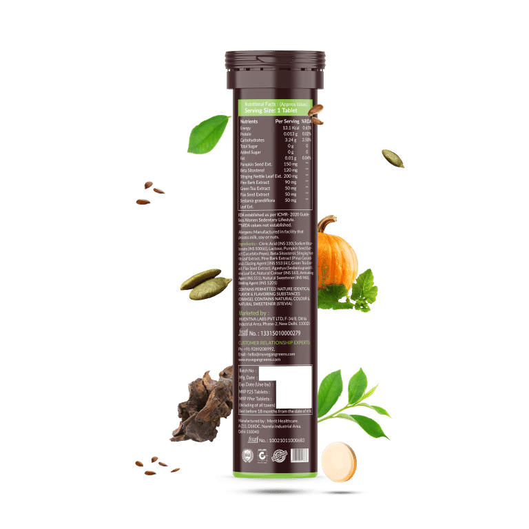 Vegan Greens Plant Based DHT Blocker With Biotin, Omega 3, Stinging ...