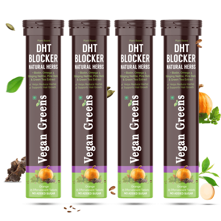 Vegan Greens Plant Based DHT Blocker With Biotin, Omega 3, Stinging ...