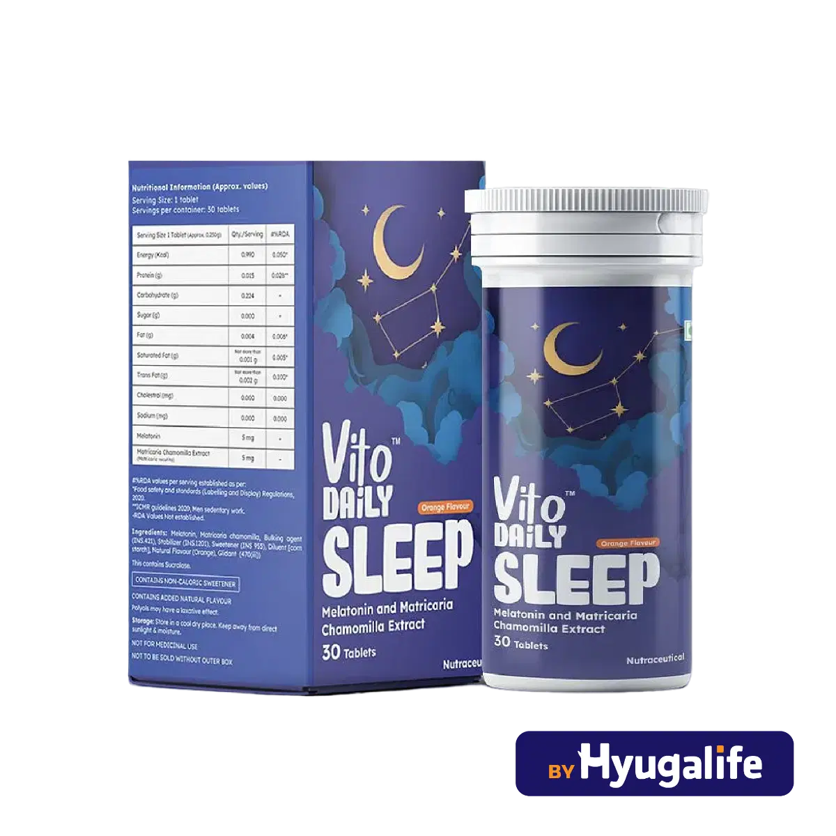 Vito Daily Sleep - Melatonin & Chamomile Flavoured Mints for Relaxed ...