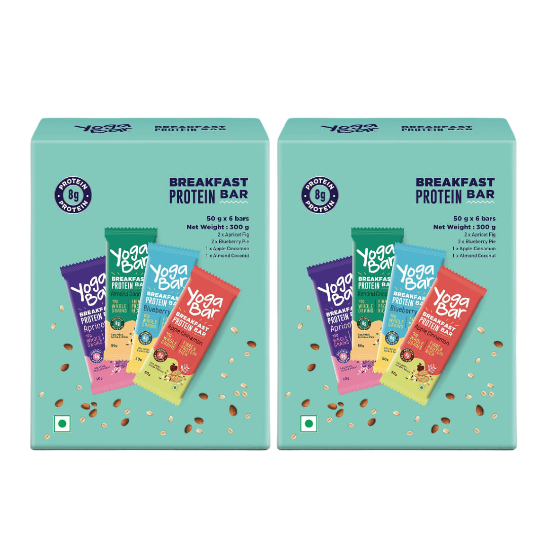 Yogabar Breakfast Protein Variety | Pack of 2