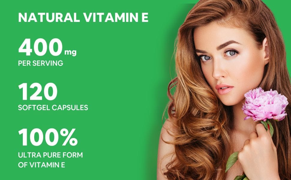 Carbamide Forte Vitamin E Oil 400mg Capsules for Face and Hair | 100% ...