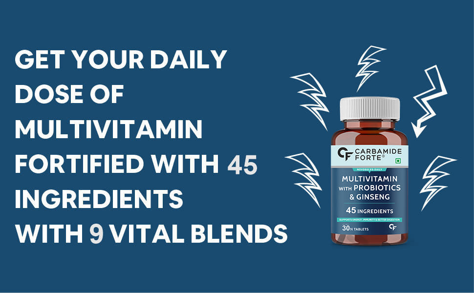 Carbamide Forte Multivitamin Tablets for Men and Women with Probiotics ...