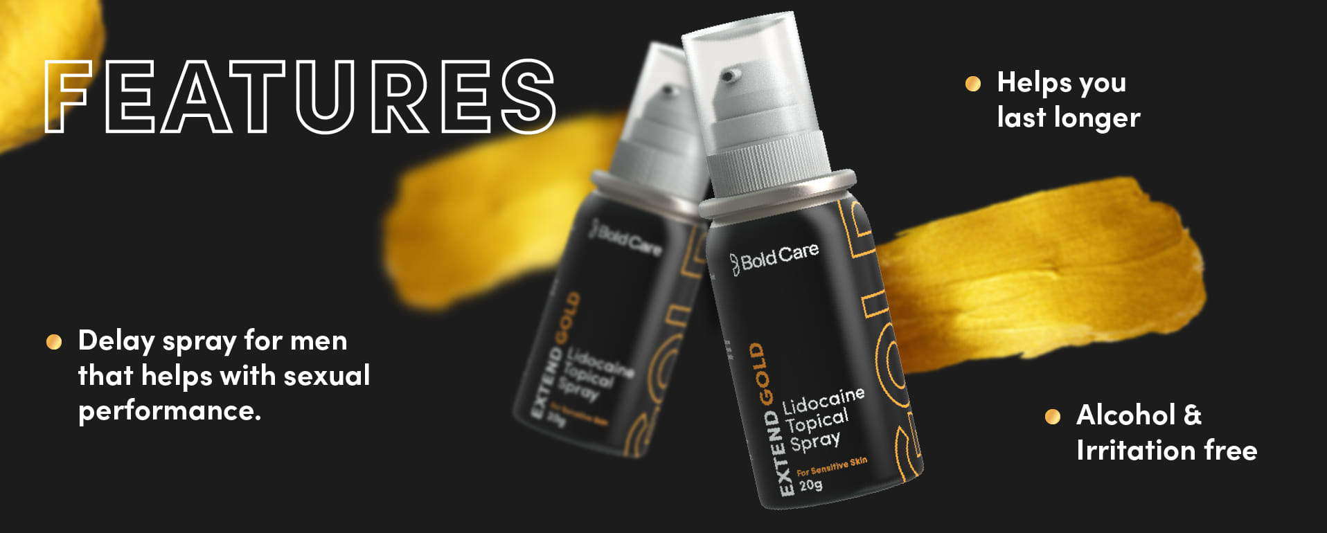 Bold Care Extend Gold Advanced Long Last Delay Spray For Men with Zero ...
