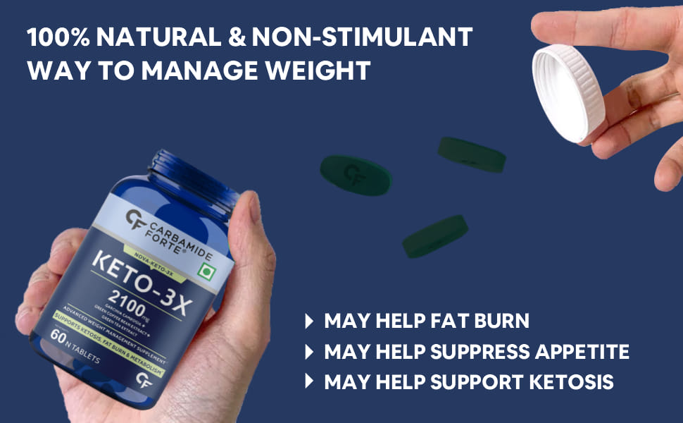 Carbamide Forte Keto Fat Burner Tablets with Garcinia Cambogia for ...